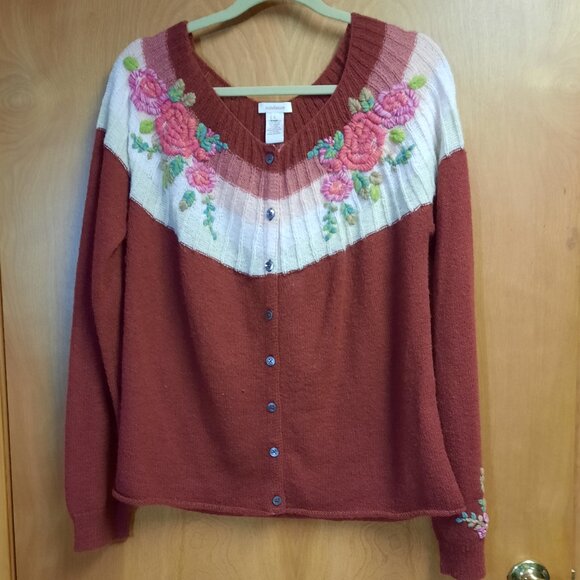 Sundance | Sweaters | Sweater Sundance Cardigan Embroidered Floral ...